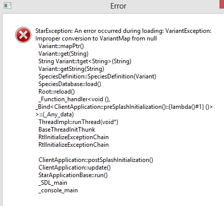Modding Help - What caused this error?[SOLVED] | Chucklefish Forums