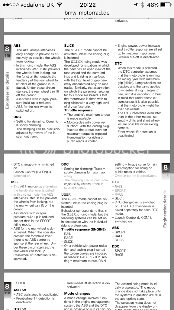15' ride modes explained?? | BMW S1000RR & HP4 Riders Forum